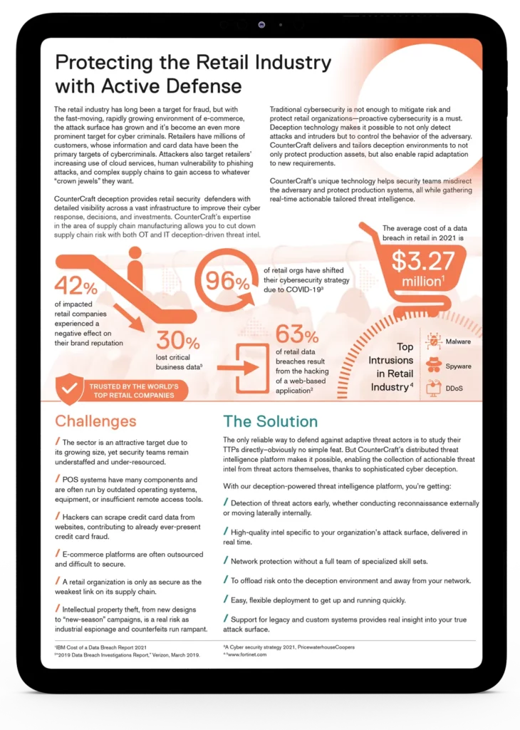 Cybersecurity for Retail | CounterCraft